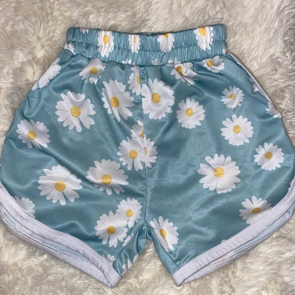 SHEIN | Bottoms | Satin Daisy Shorts | Poshmark